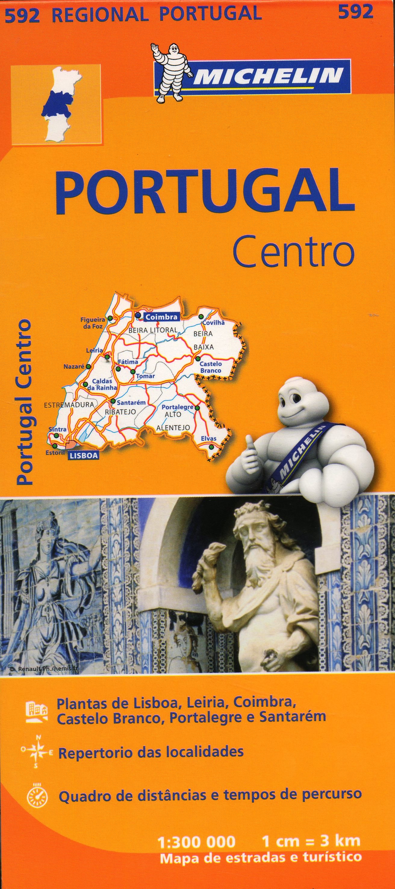 Carte Michelin Portugal Centre | Roadbook Portugal, itinéraires de ...